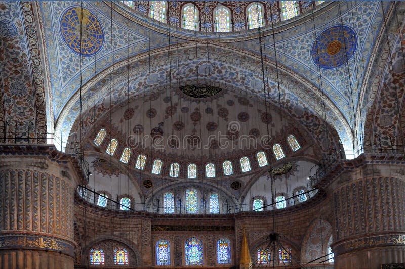Part of Blue Mosque Interior Editorial Photography - Image of building ...