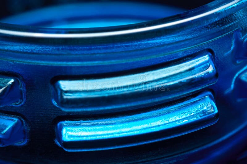 Part Blue Plastic Bottle, Neck with a Thread Stock Image - Image of ...