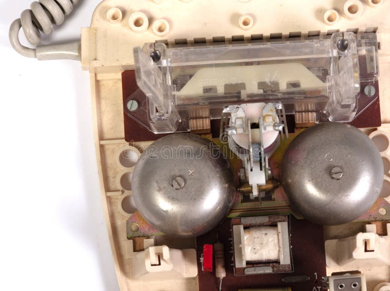 Part of a Broken Old Telephone, Phone with Dial Plate - Plastic Phone ...