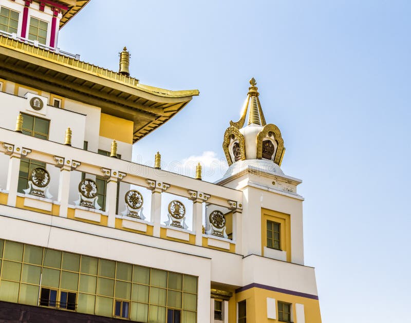 Elements of a Buddhist Temple Stock Photo - Image of temple, russia ...