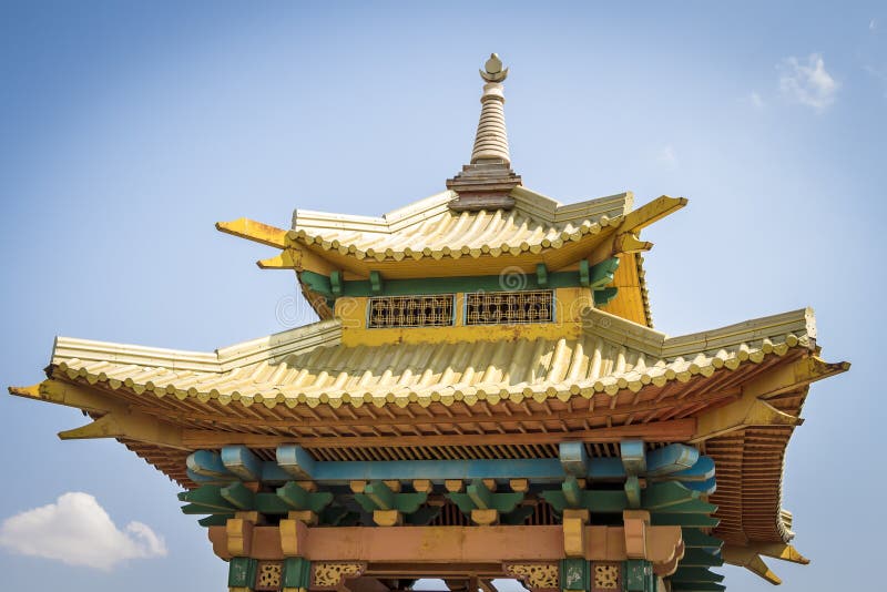 Elements of a Buddhist Temple Stock Photo - Image of temple, russia ...