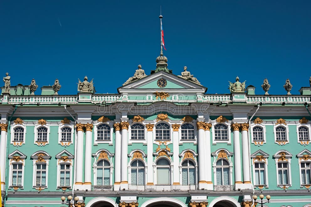 Part of the Building of the Winter Palace, the Hermitage Complex ...