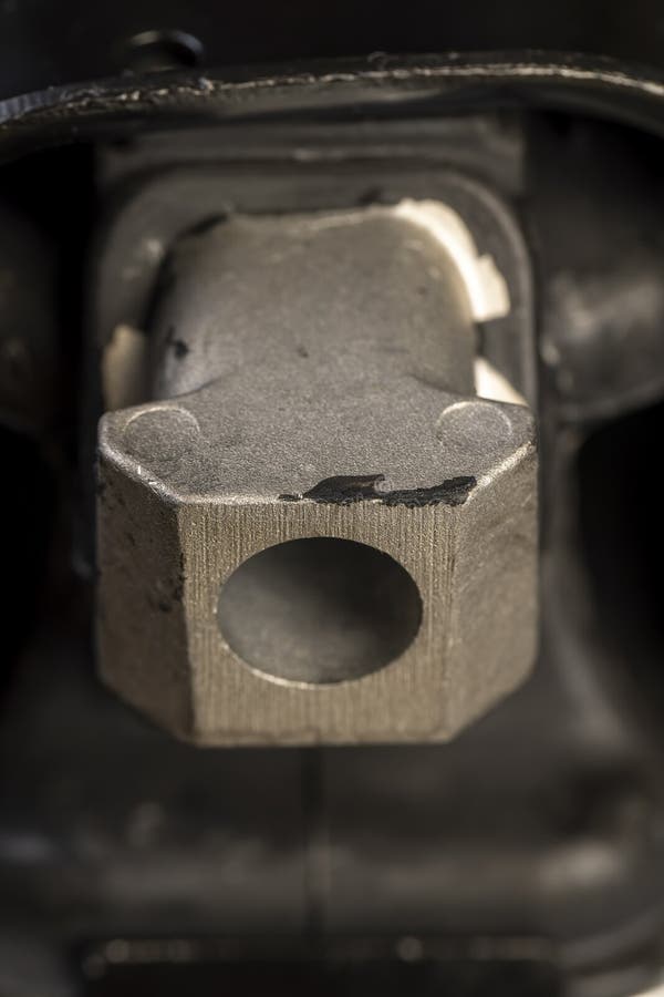 Part of the Car Engine Mounting Part Stock Photo - Image of service ...