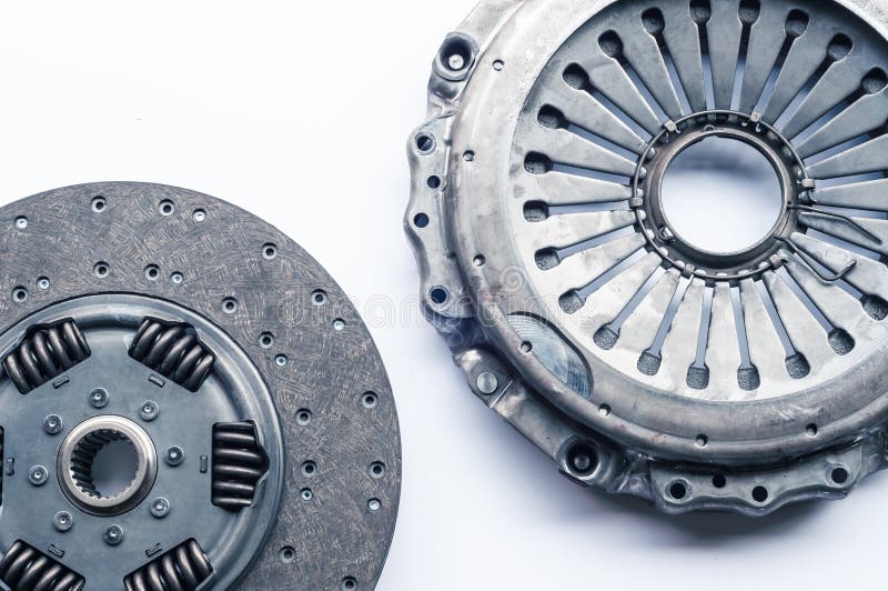 Part Clutch for Car on White Background Stock Photo - Image of gear ...
