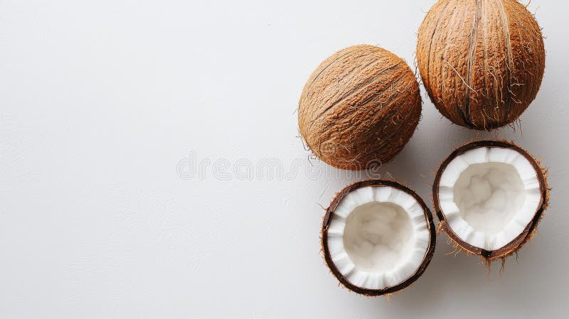 Part of a Collection of Coconut Slices Isolated on White Stock Photo ...