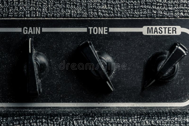 Part of the Combo Amplifier with Sound Controls and Effects Stock Image ...