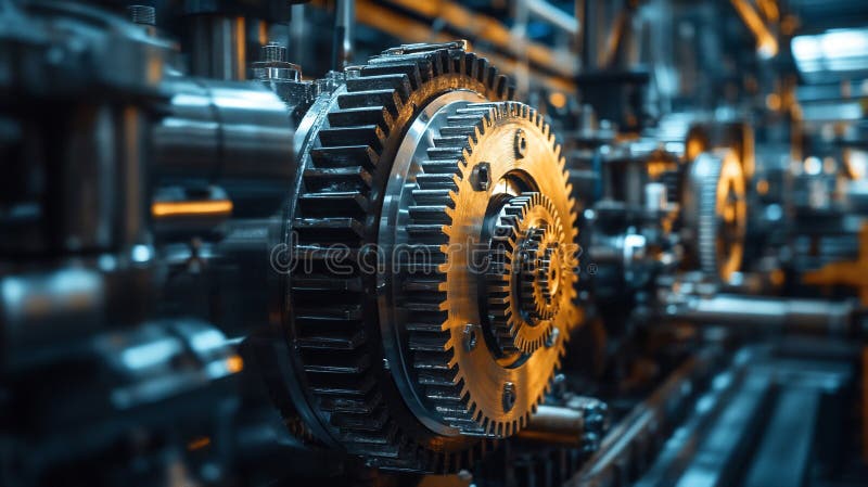 Part of a Complex Mechanism Consisting of Several Metal Stock Image ...
