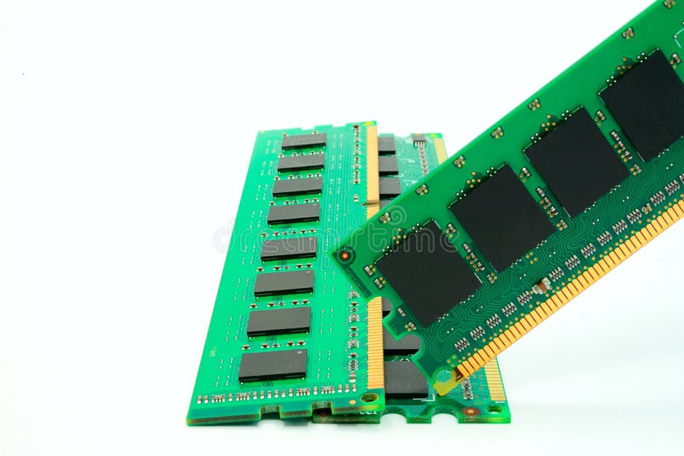 A Part of Computer RAM Memory Module Stock Photo - Image of green, tech ...
