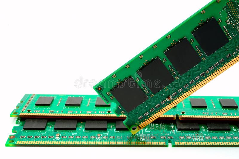 A Part of Computer RAM Memory Module Stock Photo - Image of circuit ...