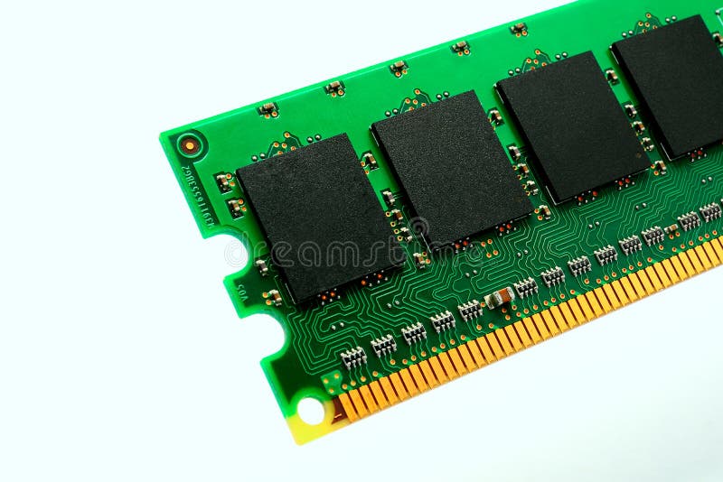 A Part of Computer RAM Memory Module Stock Photo - Image of tech ...
