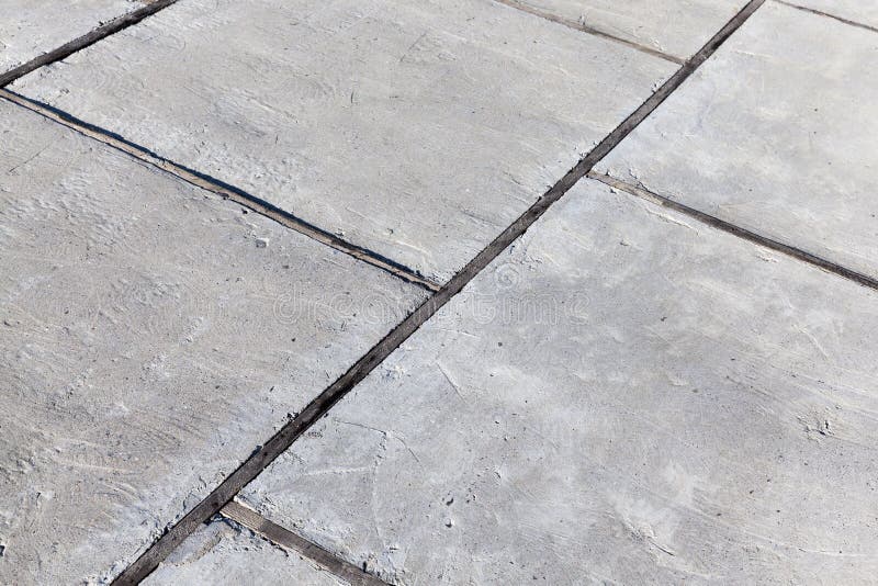 Part of a Concrete Road Made of Concrete Slabs Stock Image - Image of ...