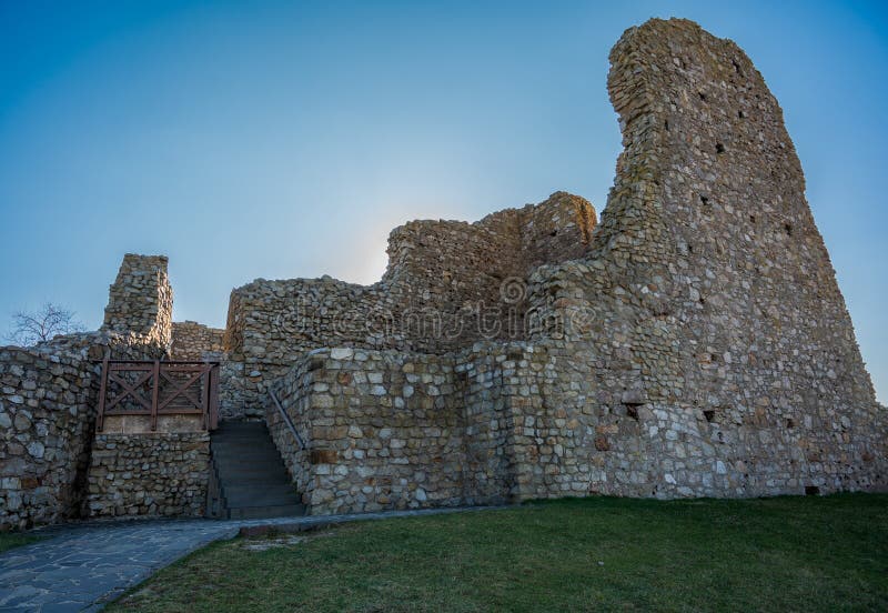Part of Devin Castle in Bratislava. Stone Walls Stock Image - Image of ...