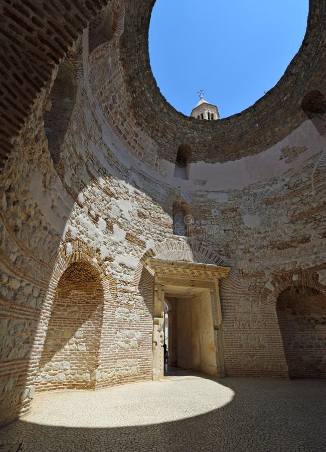 Part of the Diocletian Roman Palace, Split. Stock Photo - Image of ...