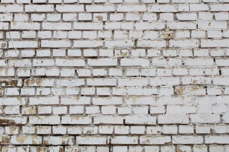 Part of Dirty Brickwork with Drips Stock Photo - Image of color, retro ...