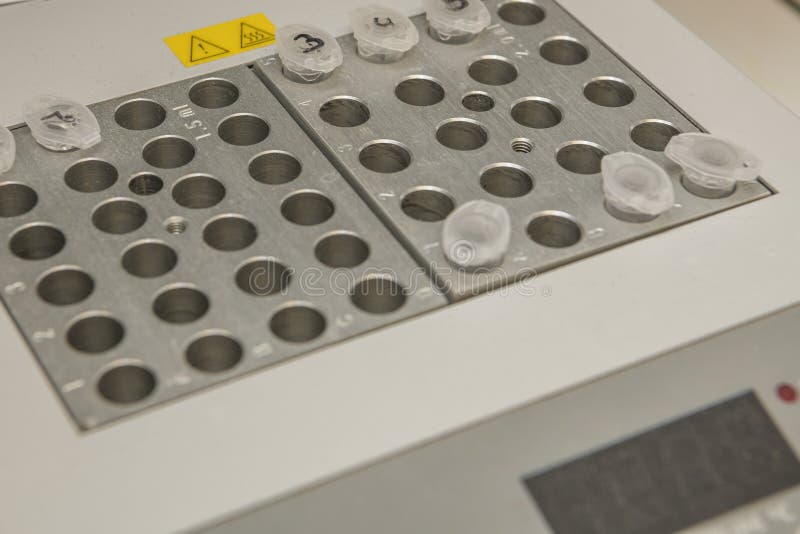 Part of a Dry Bath with Metal Heating Blocks and a Few Plastic ...