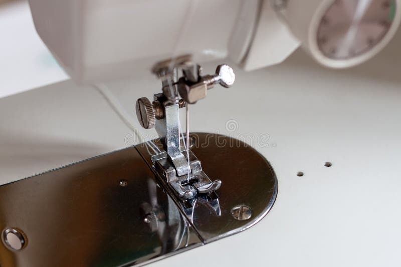 Part of an Electric Sewing Machine Stock Image - Image of design, macro ...