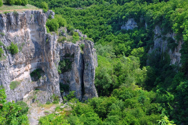 Emen Canyon Near Veliko Tarnovo in the Late Fall Stock Image - Image of ...