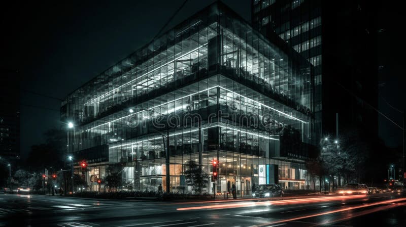 Stylized Altered Generic Corporate Modern Office Building Stock ...