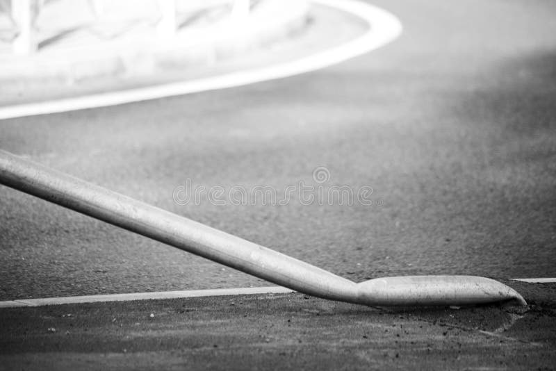 Part of a fallen road sign stock photo. Image of outdoor - 129123928