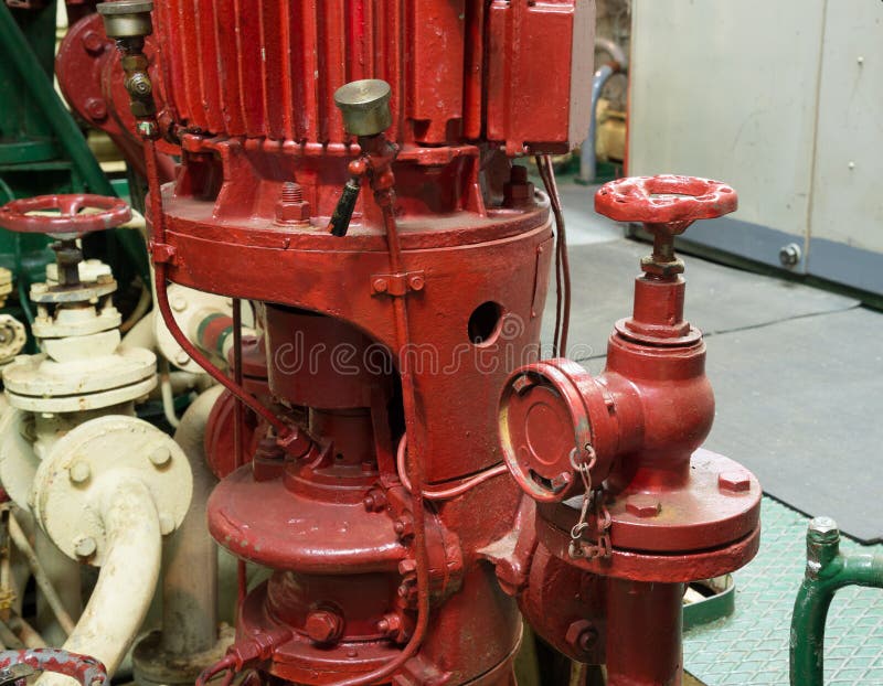 Part Of Fire Sprinkler System Stock Photo - Image of metal, control ...
