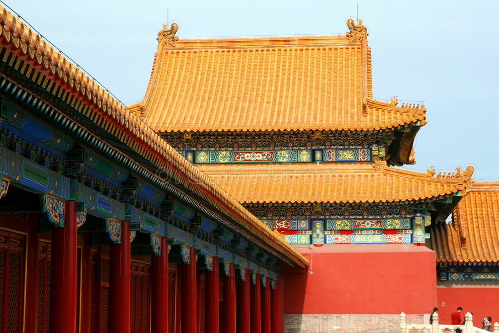 A part of Forbidden City stock photo. Image of monument - 3568338