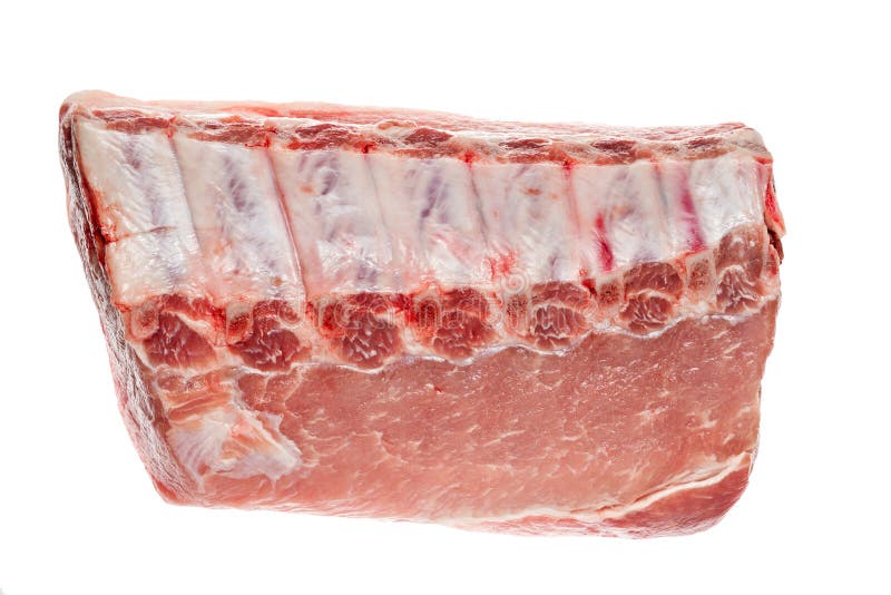 Part of Fresh Pig Meat with Ribs. Stock Image - Image of dinner, pork ...