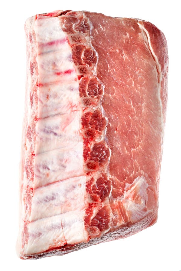 Part of Fresh Pig Meat with Ribs. Stock Image - Image of dinner, pork ...
