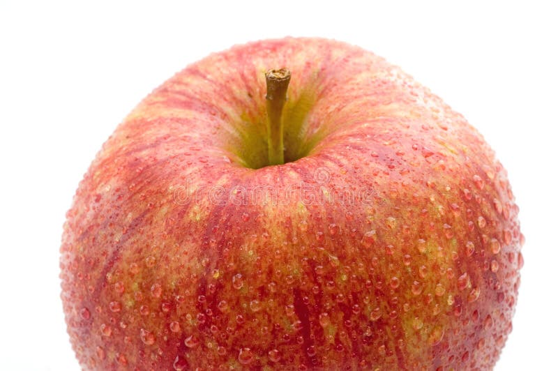 A Part of a Fresh Red Apple Stock Image - Image of isolated, white: 4446085
