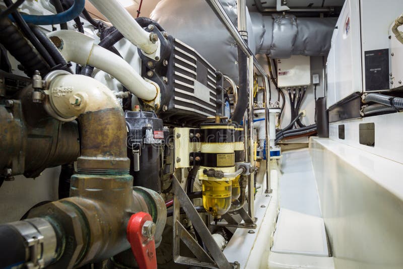 Part of a Fuel Supply System and the Engine Stock Photo - Image of ...