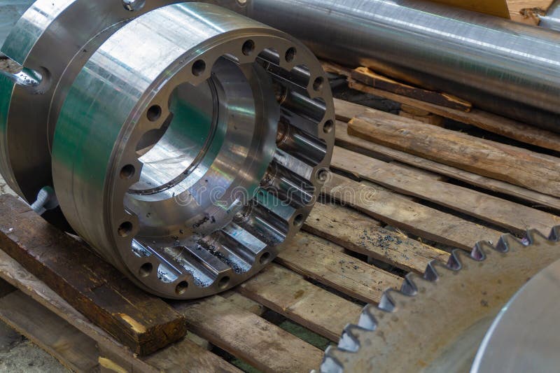 Part of the Gear Wheel with Internal Splines after Fabrication Stock ...