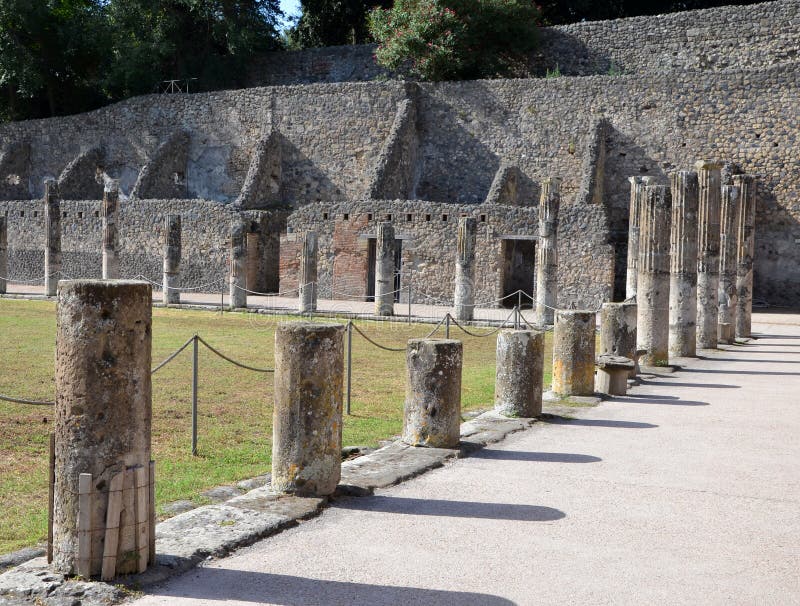 A Part of Gladiator Barracks in Pompeii Stock Image - Image of ...