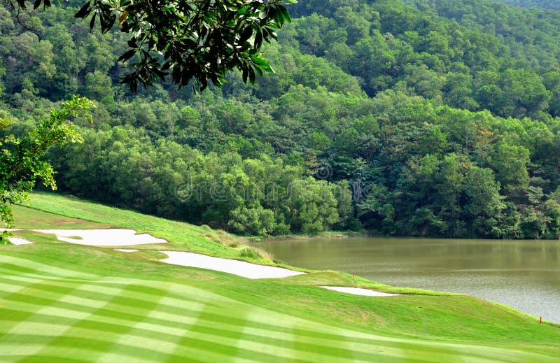 Golf court stock photo. Image of sport, cloudy, golf - 12744394