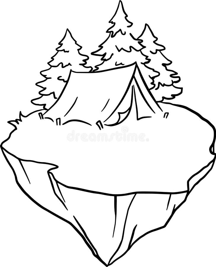 Line Draw Summer Camping Stock Illustrations – 142 Line Draw Summer ...