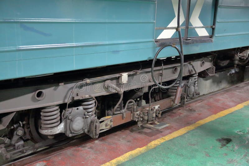 Part of the Old Train Braking System Stock Photo - Image of spring ...