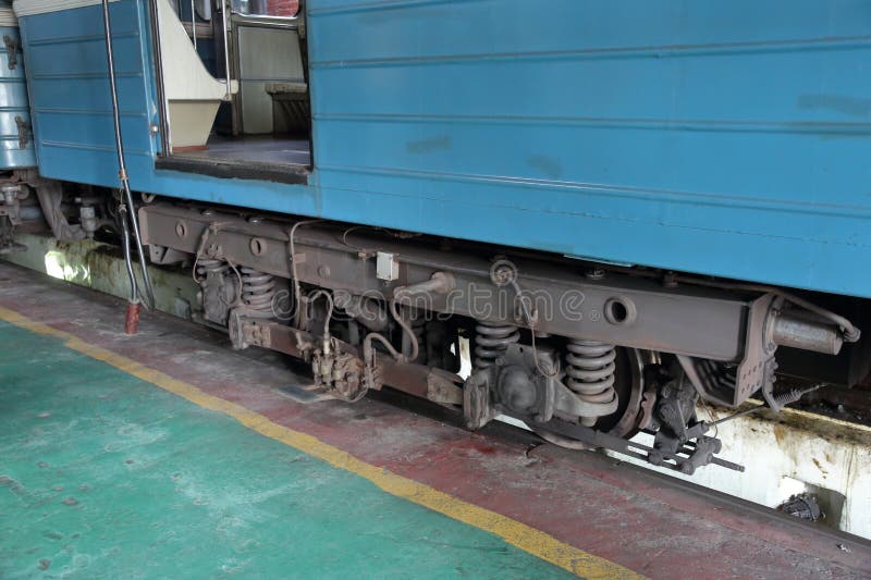 Part of the Old Train Braking System Stock Image - Image of technology ...