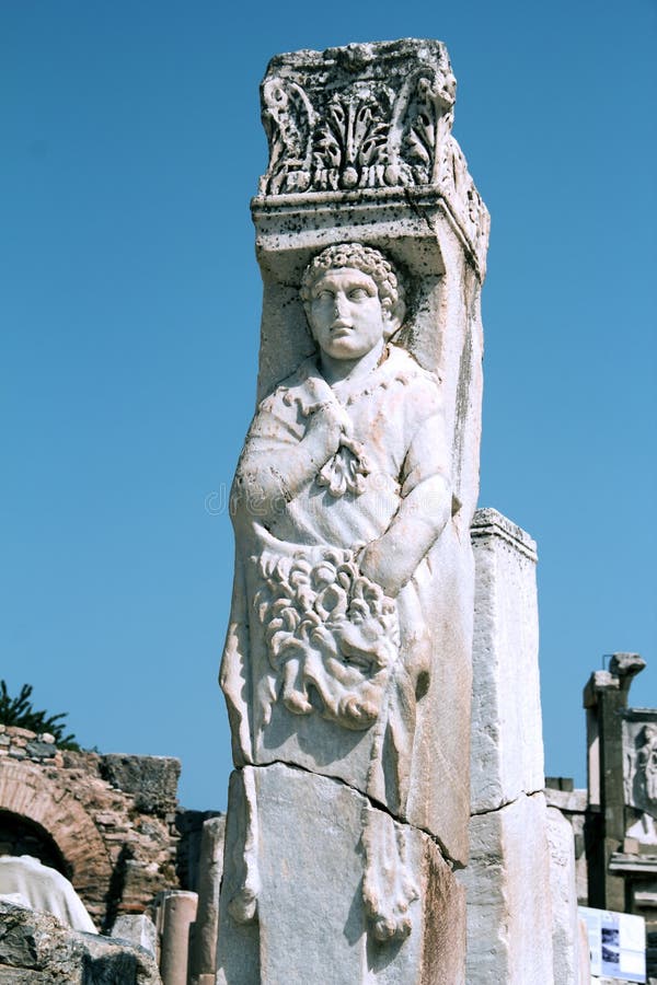 Part of Hercules Gate at Ephesus Stock Photo - Image of mythology ...