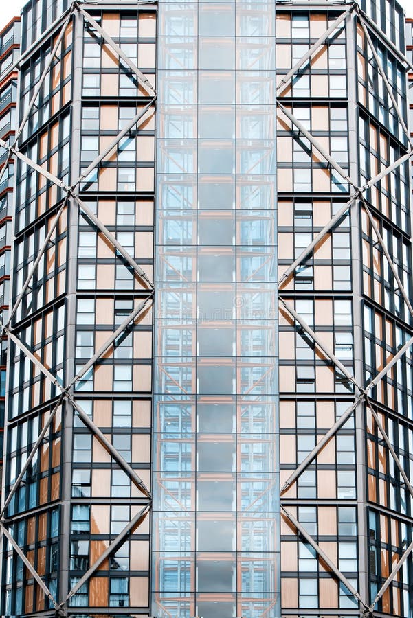 Part of High-rise Building in the City Stock Image - Image of downtown ...
