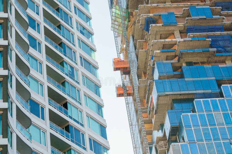 Part of High Rise Building Under Construction Editorial Stock Photo ...