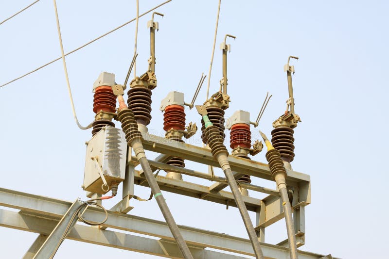 Line traps or wave traps stock photo. Image of engineering - 63147294