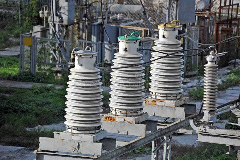 Line traps or wave traps stock photo. Image of engineering - 63147294