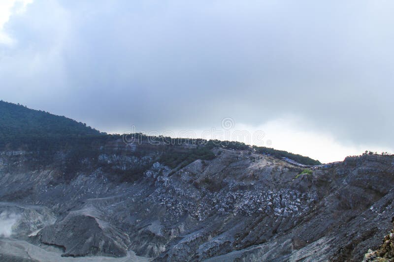 Part of the Hill in the Crater of the Volcano Stock Photo - Image of ...