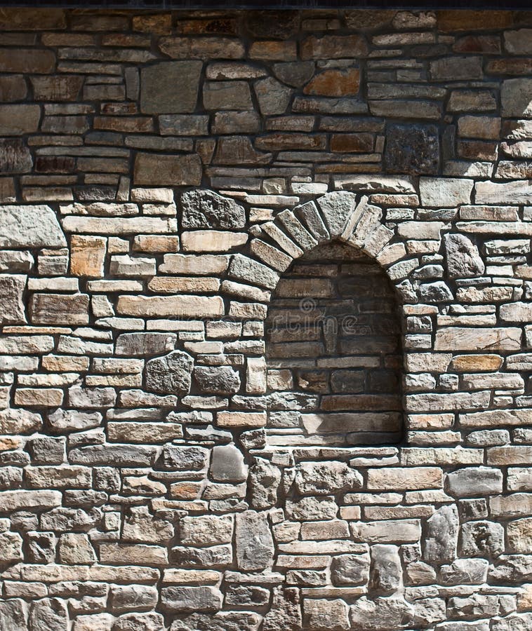 Part of a House Built Their Stone Wall Stock Image - Image of natural ...