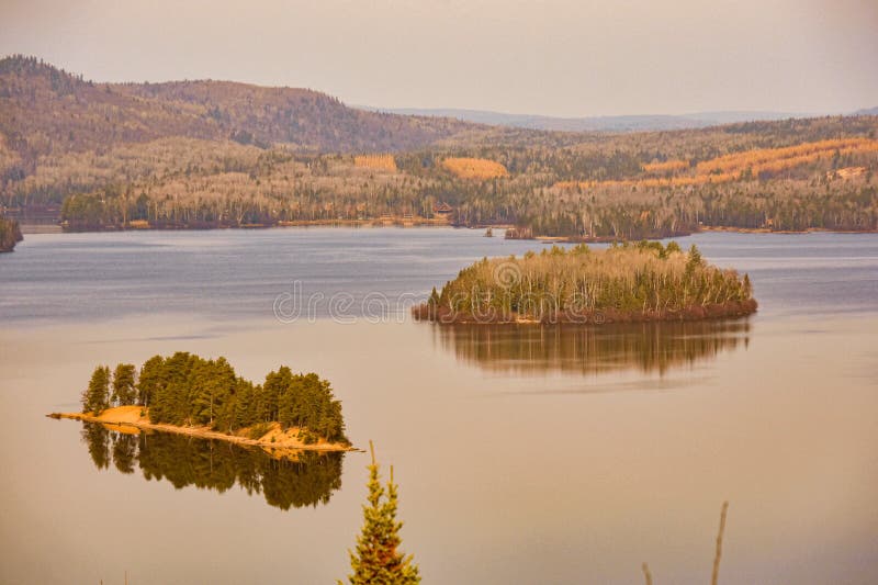 Part of a Huge Lake in Quebec in November Stock Photo - Image of nature ...