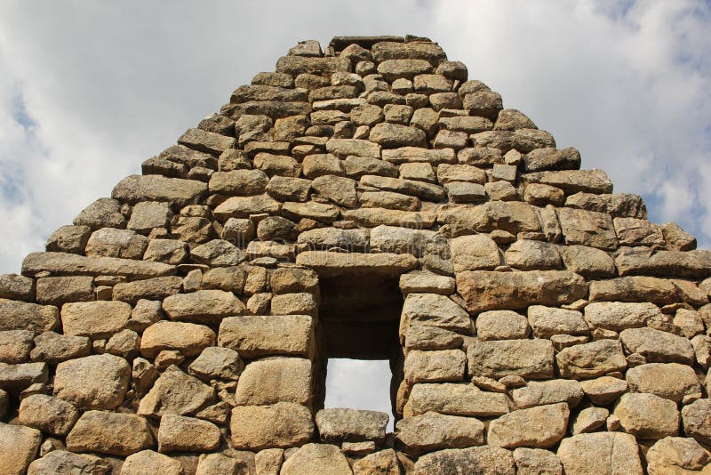 Part of an Inca building stock image. Image of american - 136631981