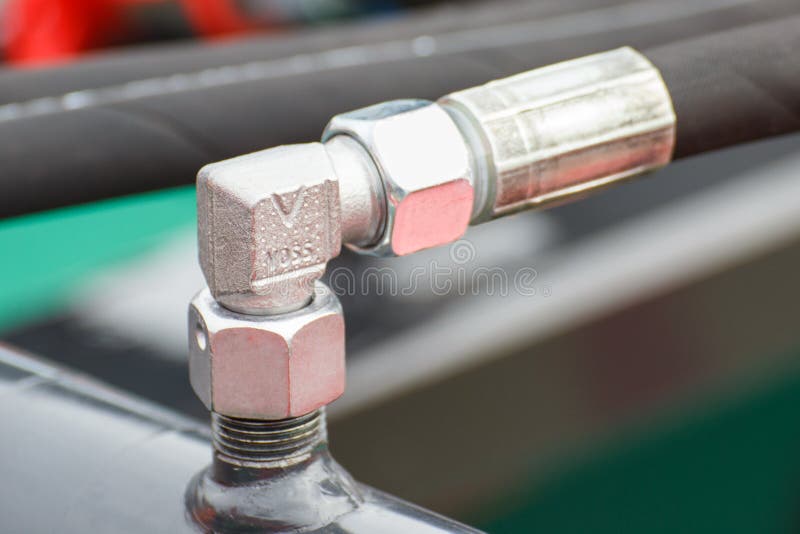 Part of Industrial Hydraulic or Pneumatic Machine. Hydraulic Mechanism ...