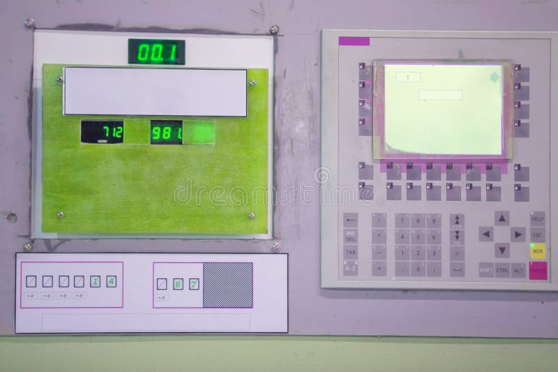 Part of an Industrial Machine with Program Control Stock Photo - Image ...