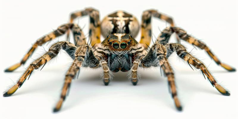 A Garden Spider on Its Web. Created with AI Stock Illustration ...