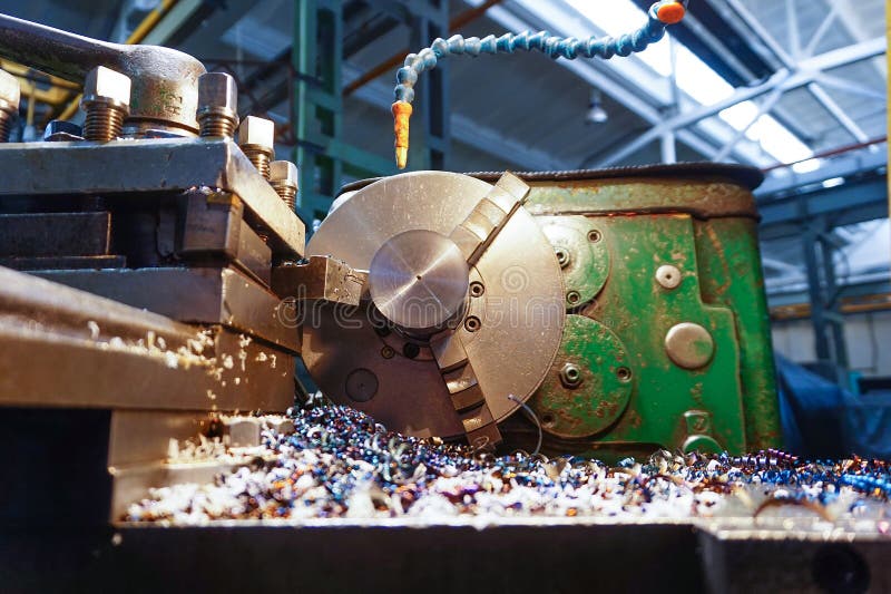 The Part is Installed on a Lathe, after Machining, Machine-building ...