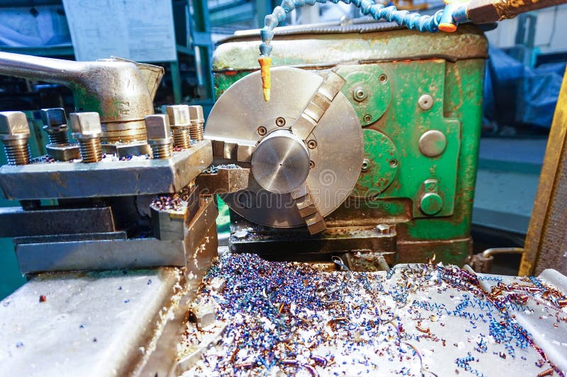 The Part is Installed on a Lathe, after Machining, Machine-building ...