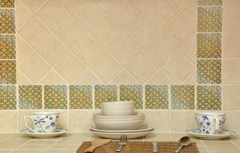 Part of Kitchen Counter in Home Stock Photo - Image of furniture ...